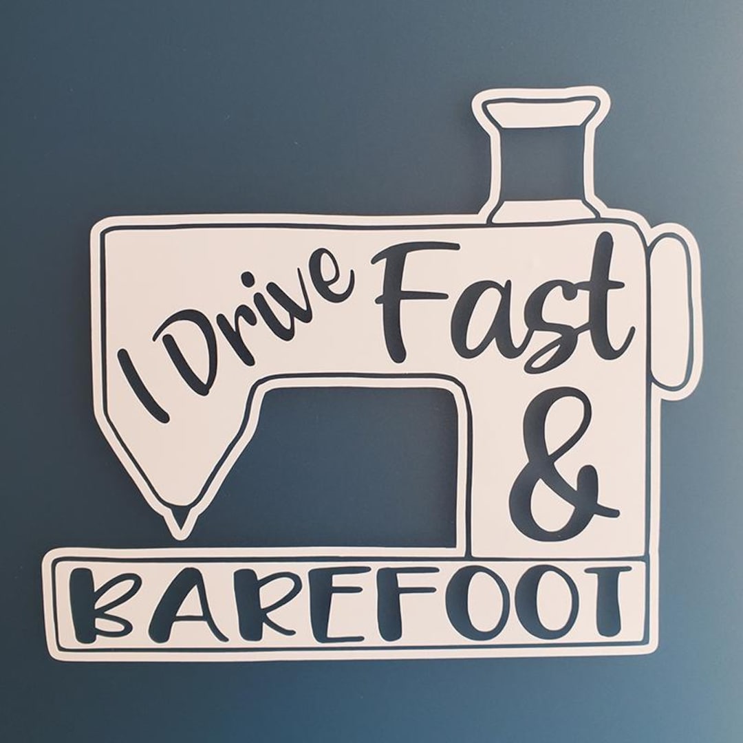 Car Decal Sewing Machine Vinyl Decal Quilter Sticker Laptop Sticker Car ...