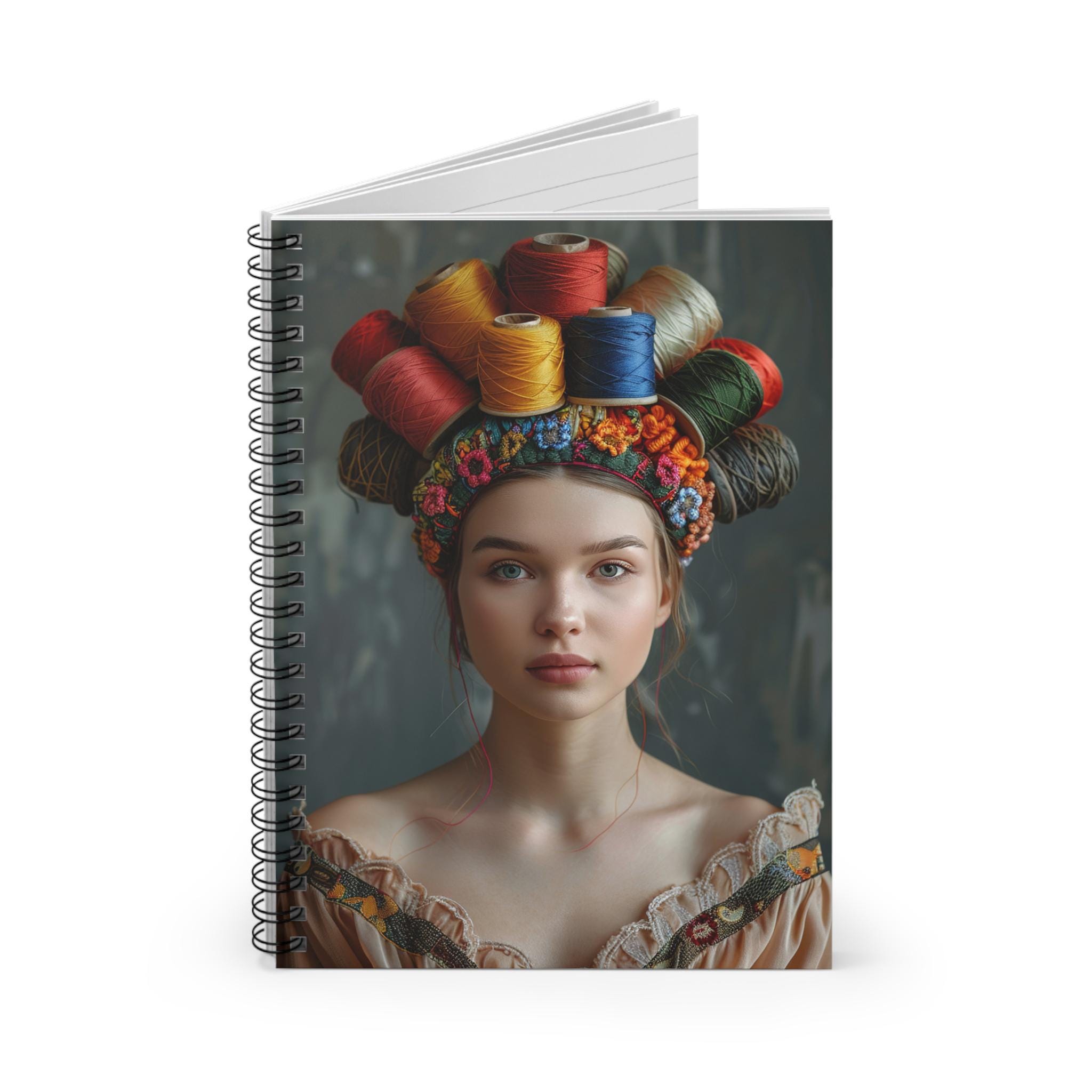 Women in Threads Spiral Notebook Ruled Lines Journal for Sewist Quilter ...
