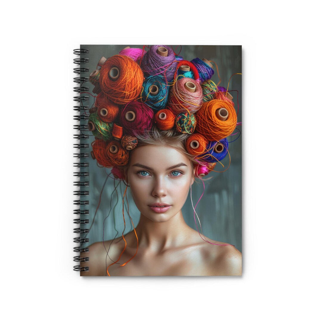 Women in Threads Spiral Notebook Ruled Lines Journal for Sewist Quilter ...