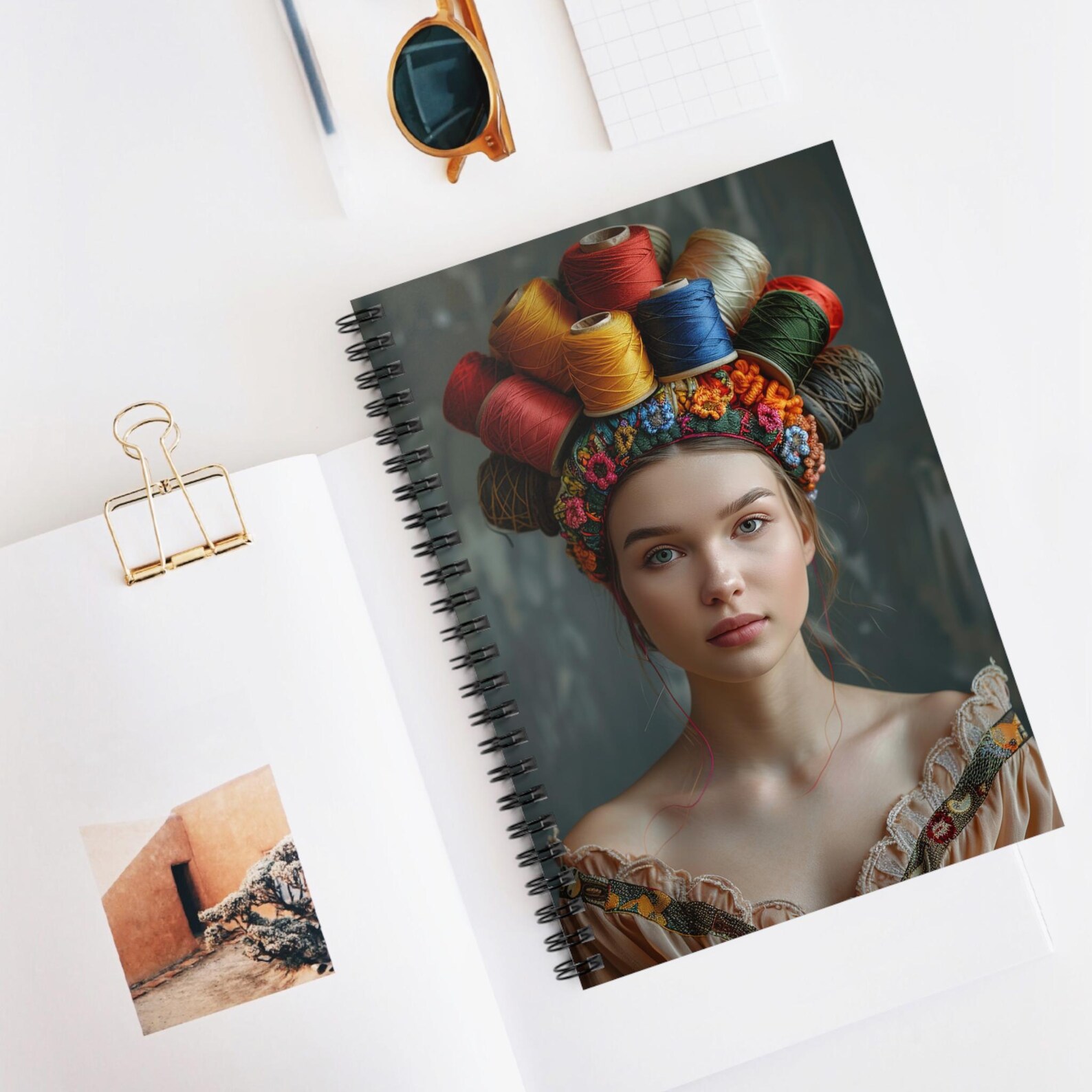 Women in Threads Spiral Notebook Ruled Lines Journal for Sewist Quilter ...