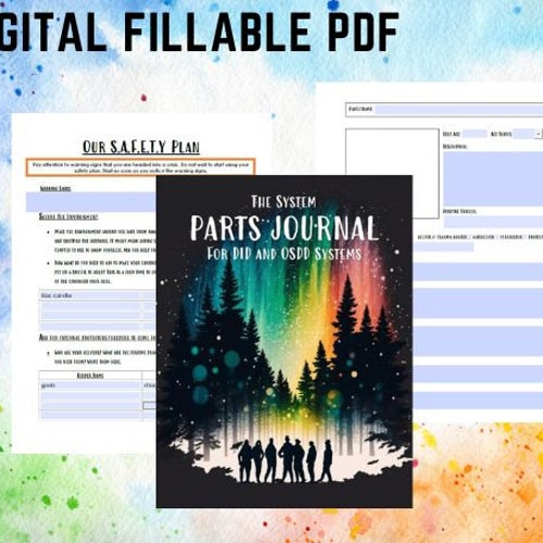 The Digital Fillable System Parts Journal for DID and OSDD - Etsy