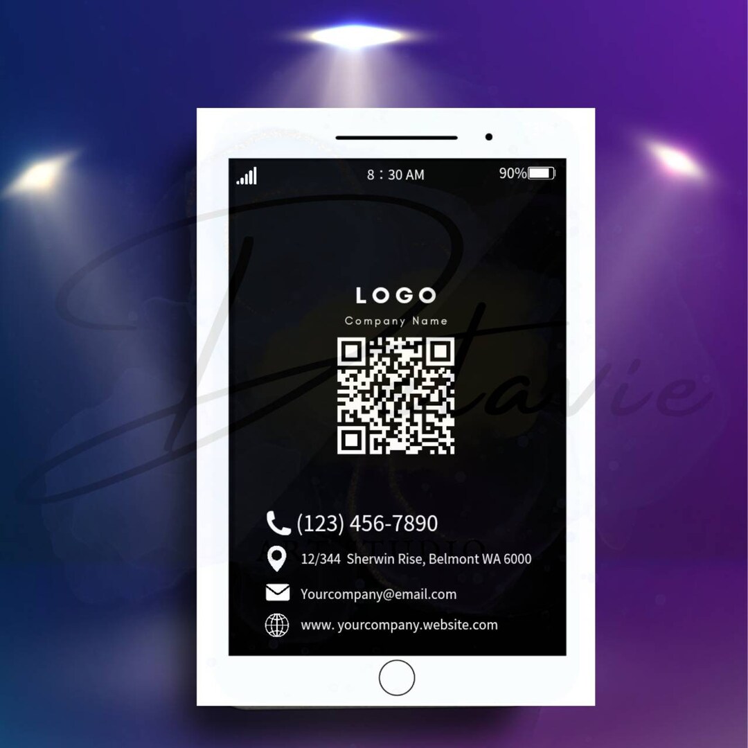 One Sided iPad Business Card for Any Business, Can Make as PVC Business ...