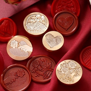 Fingerprint Love Heart Wax Seal Stamp – Romantic Wedding, Gifts ...