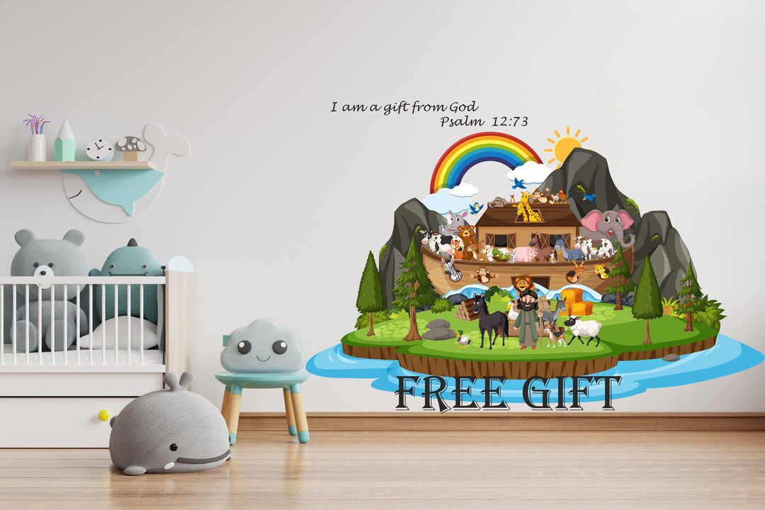 Noahs Ark Sticker Wall Decal by Kinderroom - Etsy