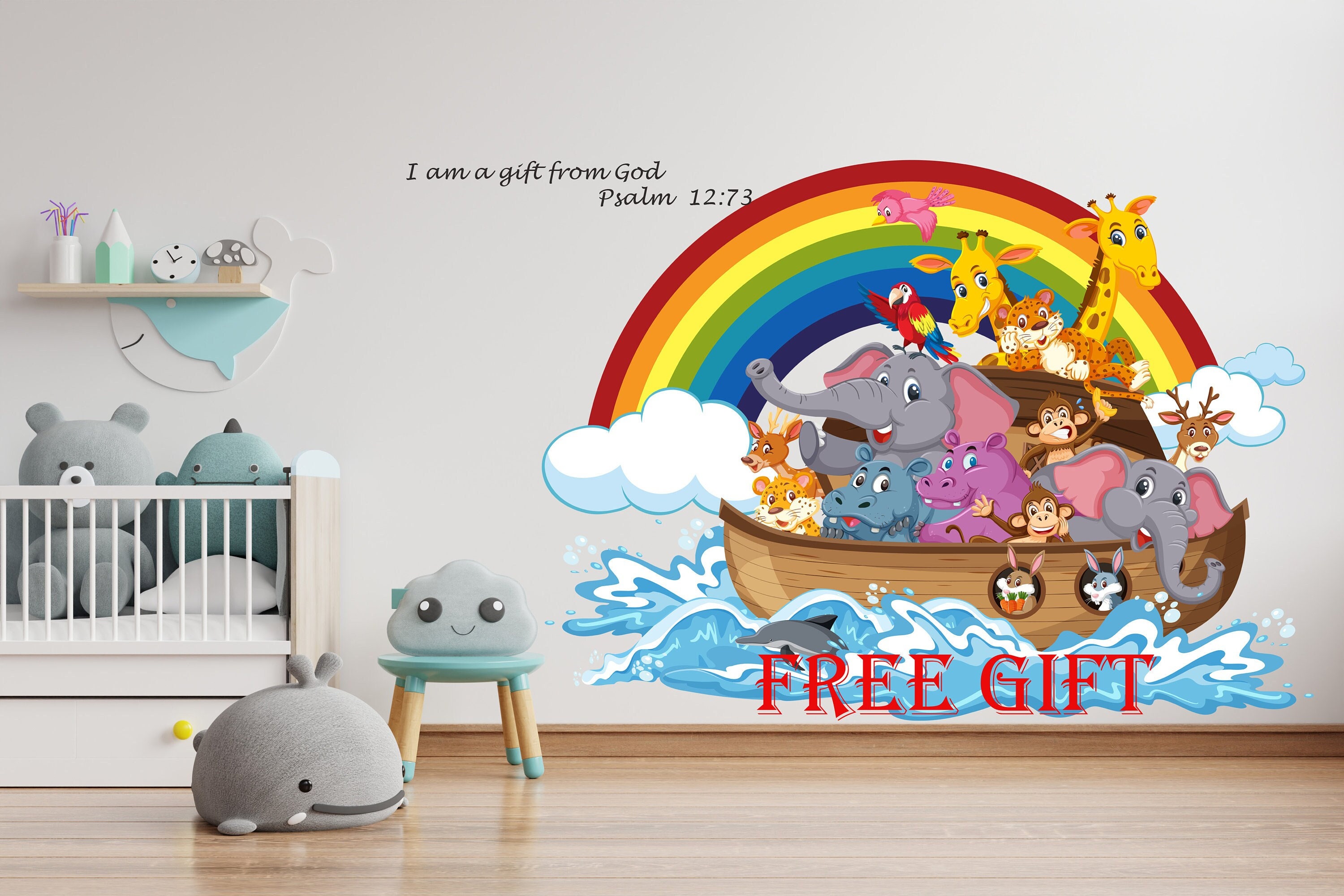 Noahs Ark Sticker Wall Decal by Kinderroom - Etsy