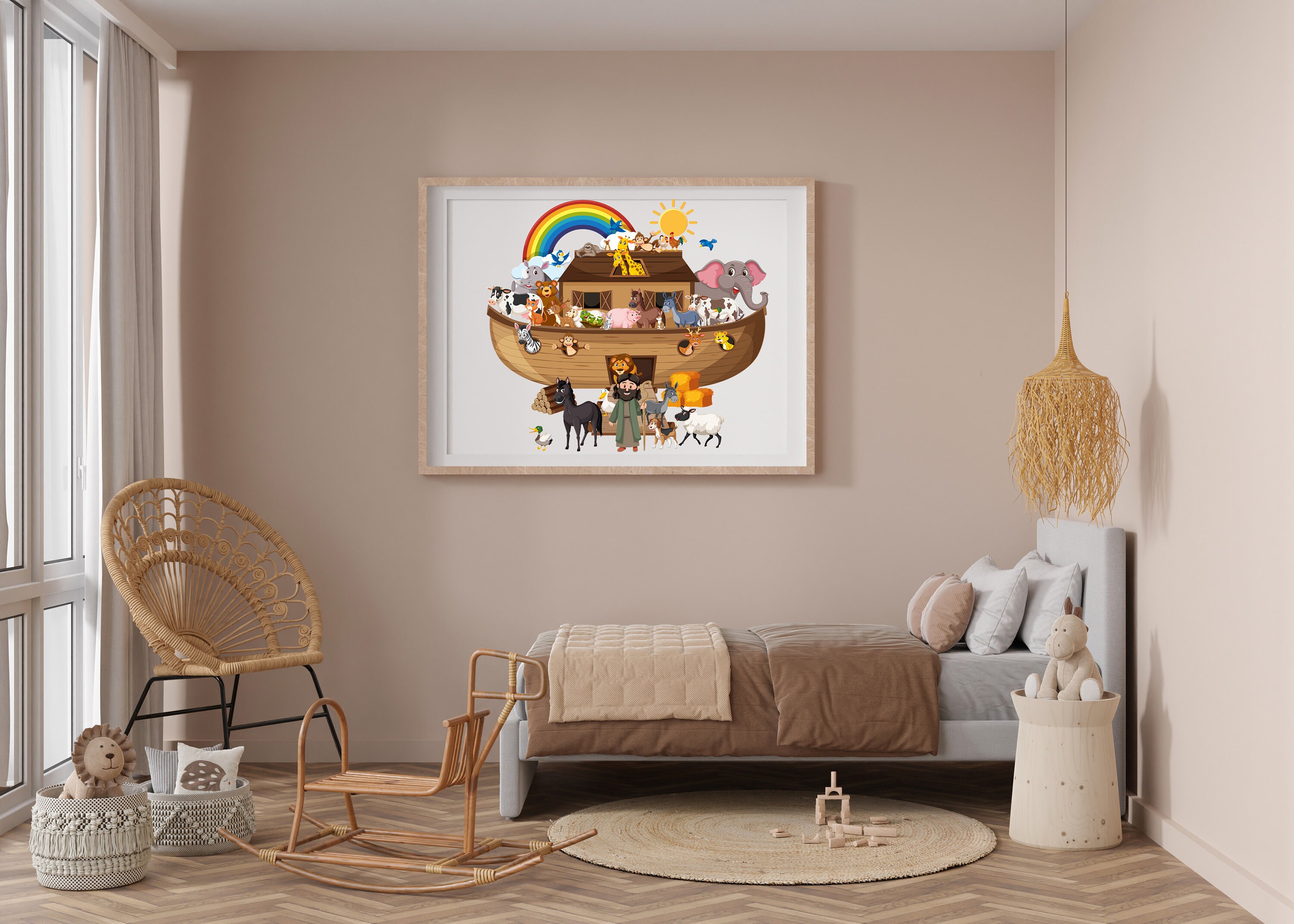 Noahs Ark Sticker Wall Decal by Kinderroom - Etsy