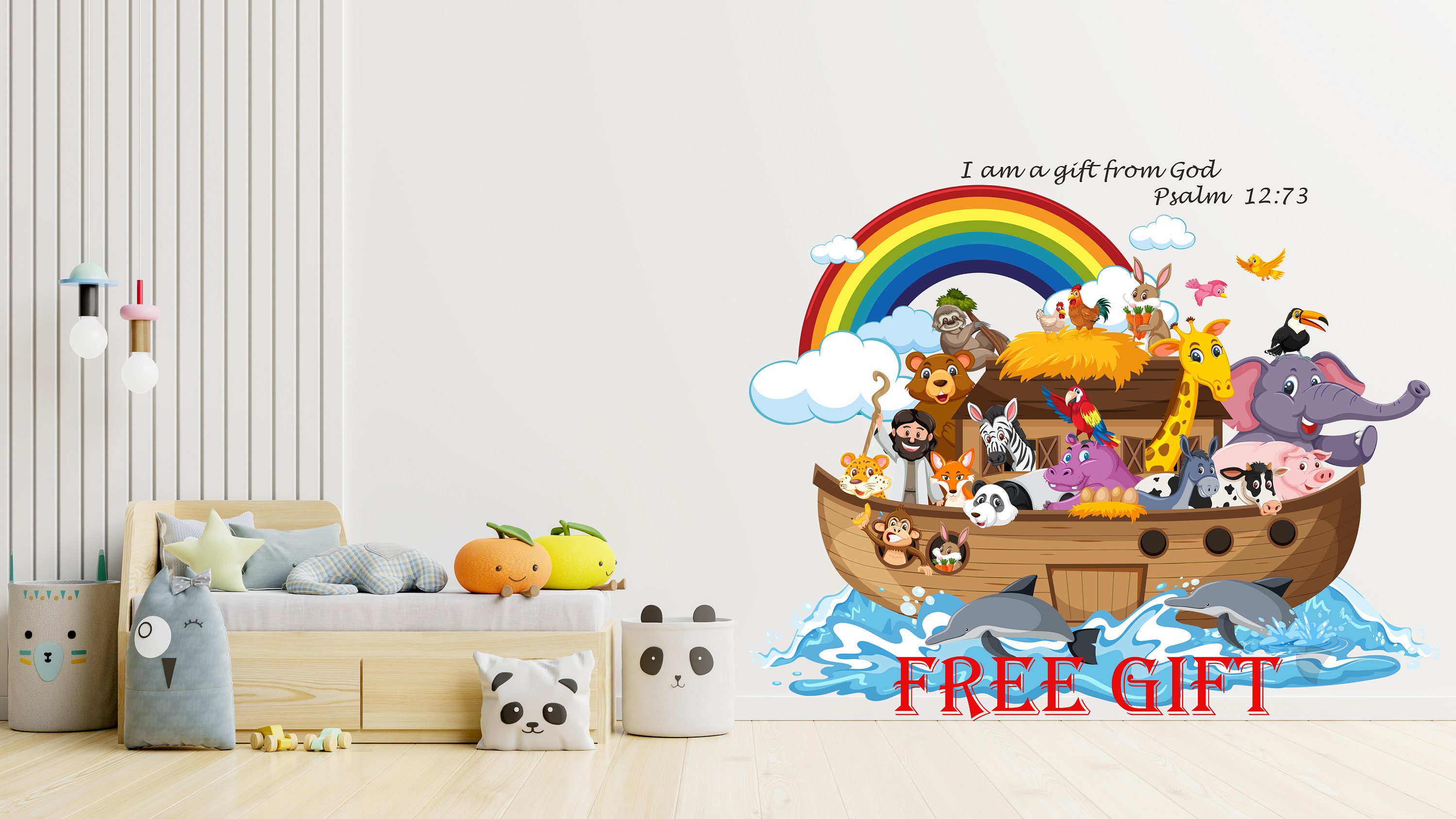Noahs Ark Sticker Wall Decal by Kinderroom - Etsy