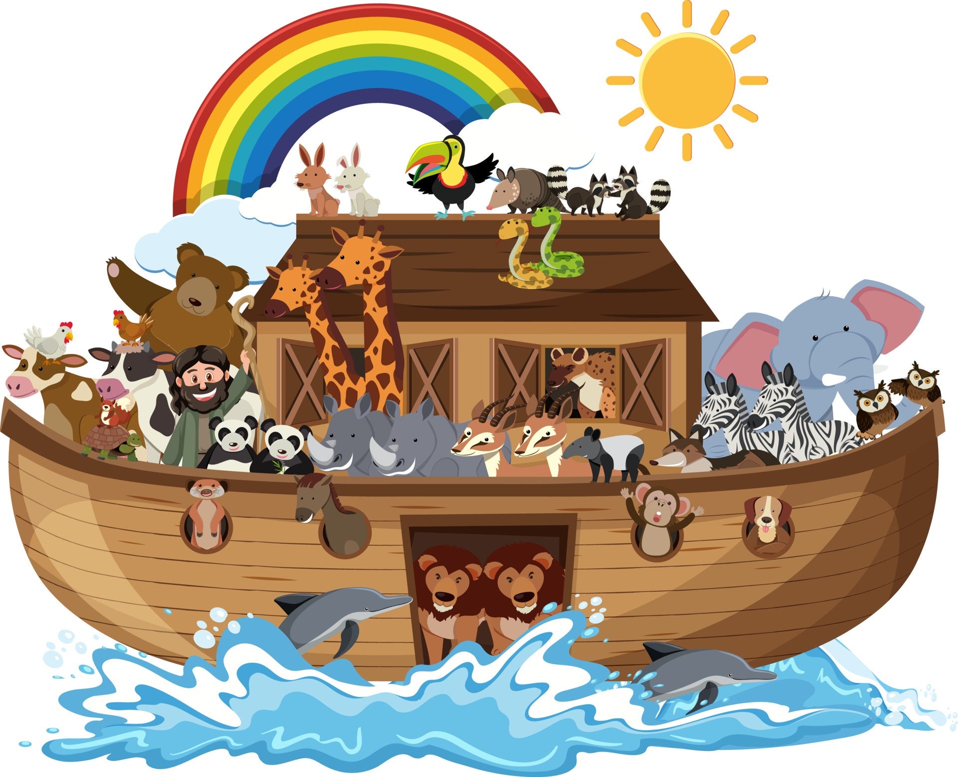 Building Noahs Ark Clip Art
