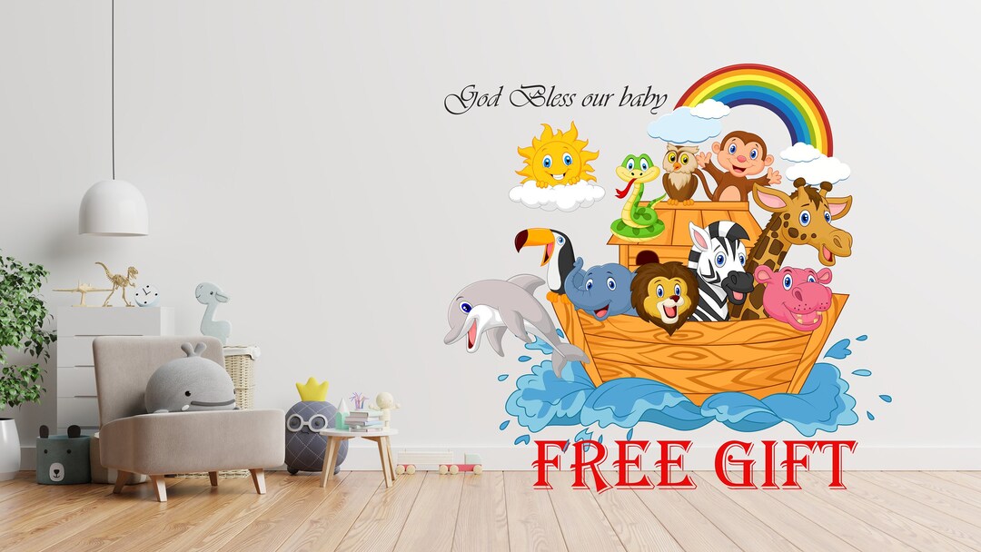 Noahs Ark Sticker Wall Decal by Kinderroom - Etsy