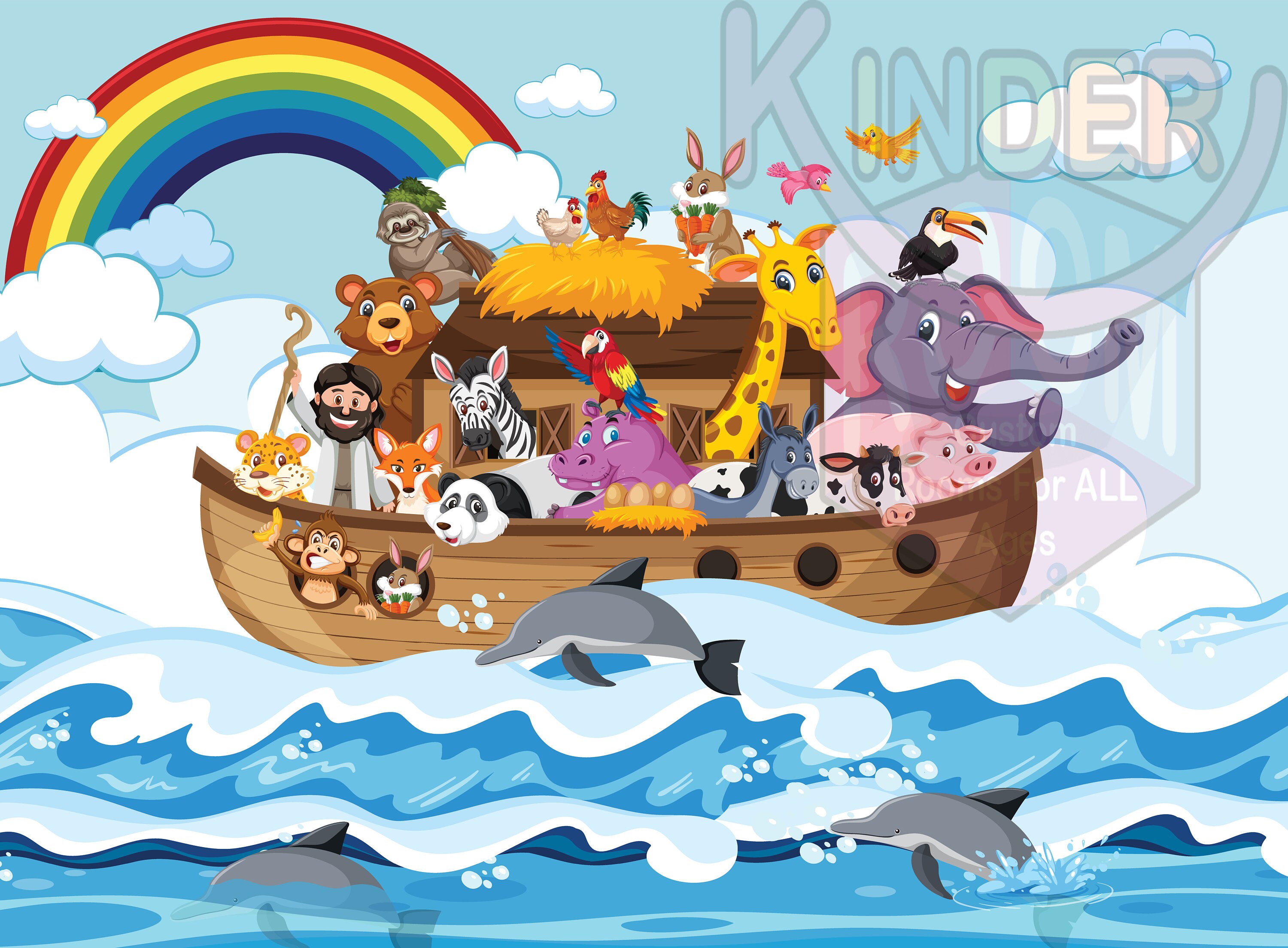 Whimsical Noah's Ark PNG Clipart - High-quality Digital Download - Etsy
