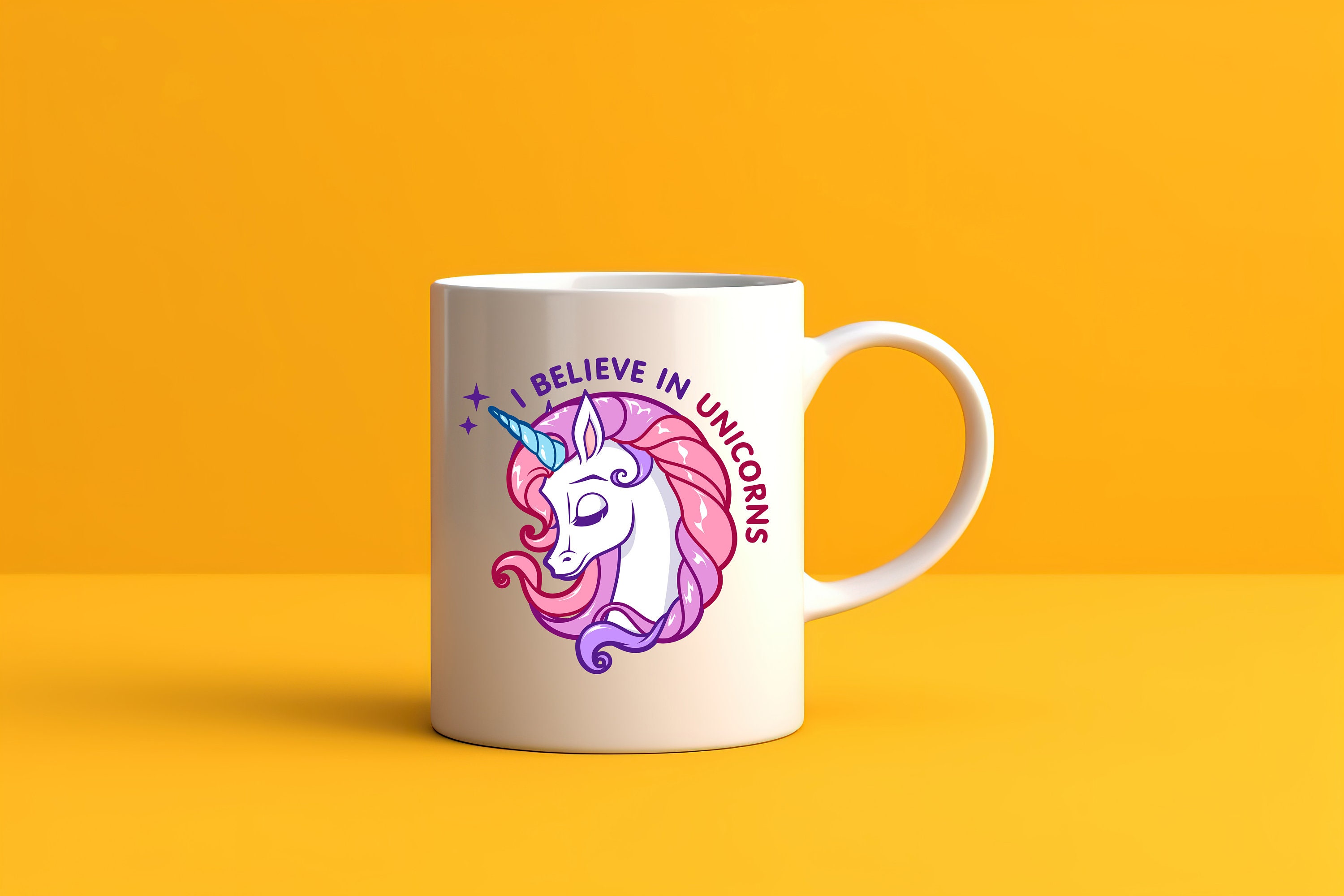 Rainbow Unicorn Head Cute Unicorn PNG File - Etsy