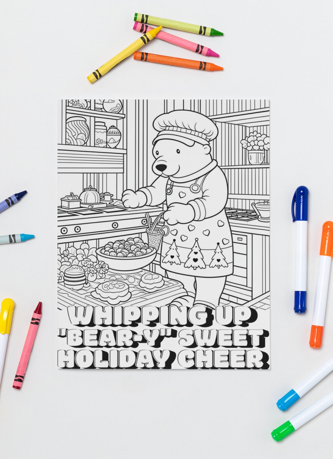 Christmas Teddy Bear Coloring Pages Holiday Bear Coloring Pages Teddy ...