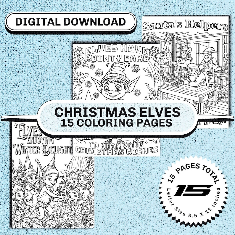 Elf Christmas Elves Coloring Pages Christmas Elf Printable Coloring ...