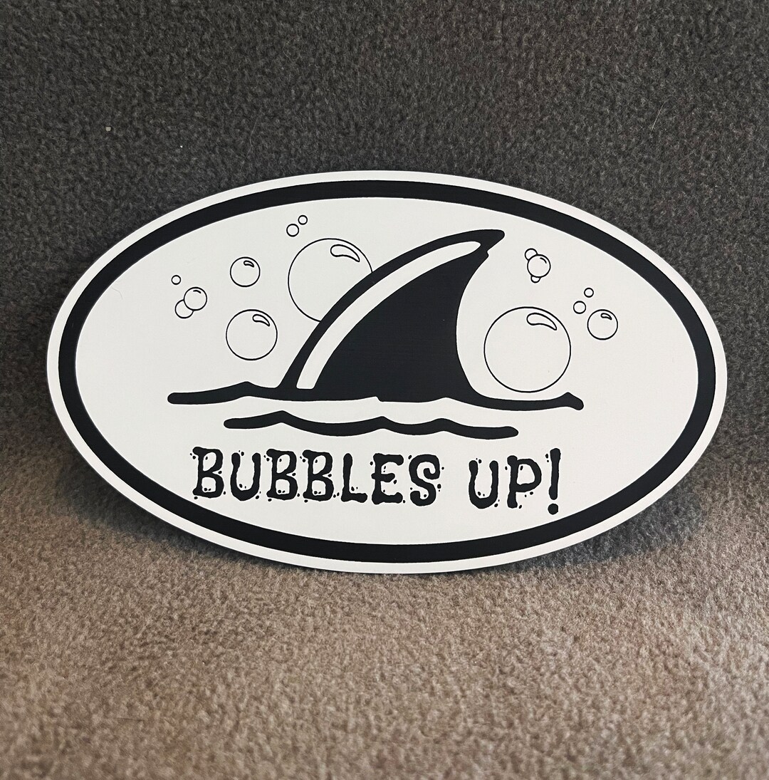 Bubbles Up! - European Style Oval Car Badge - Etsy