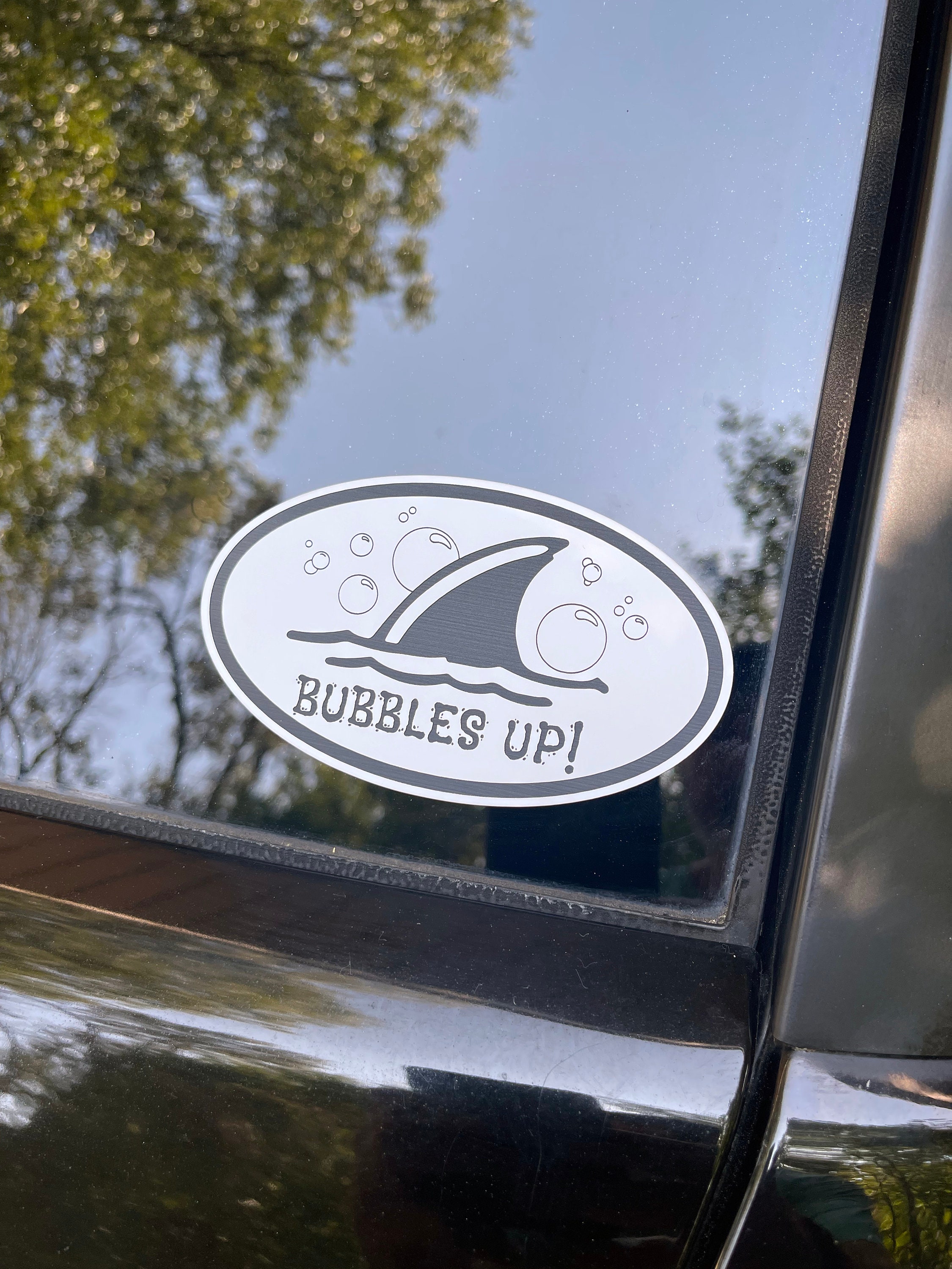 Bubbles Up European Style Oval Car Badge - Etsy