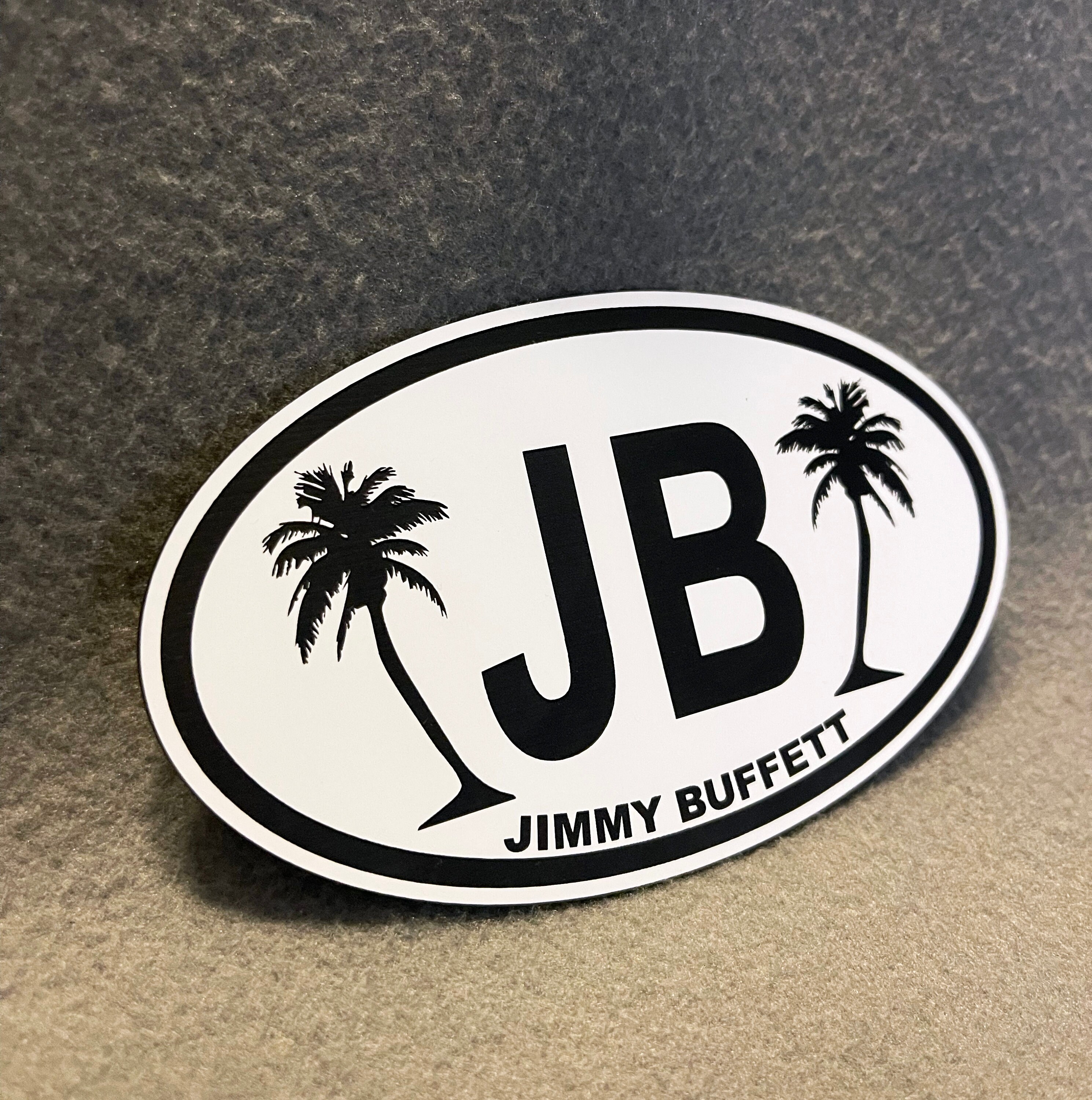 Jimmy Buffett European Style Oval Car Badge - Etsy