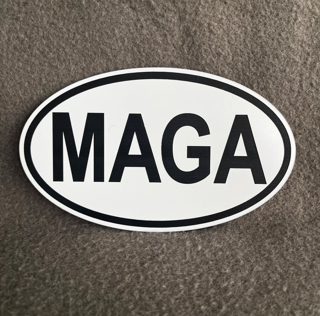 MAGA Oval Heavy Duty Sticker / Badge - Etsy