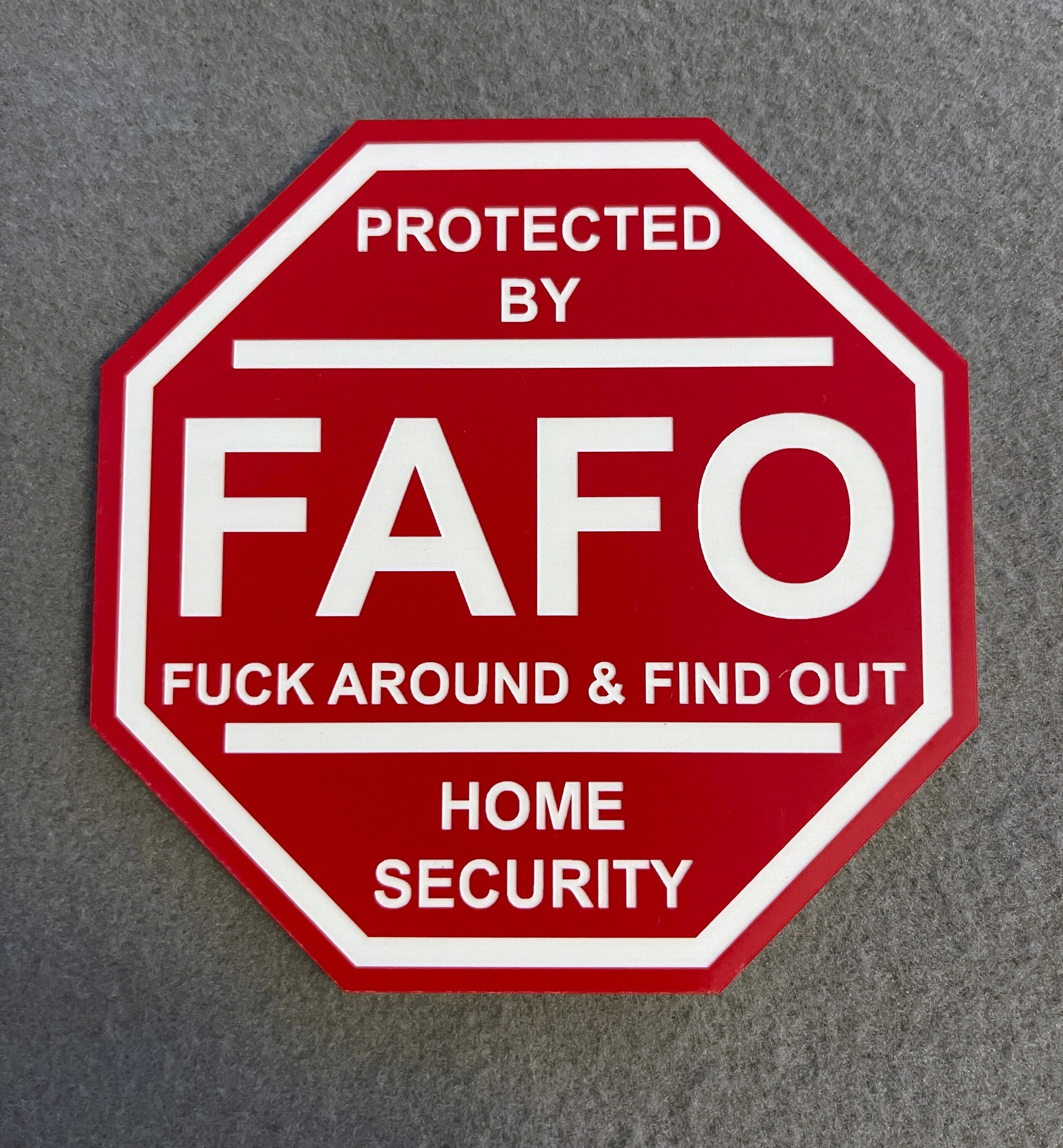 Security Sign Fuck Around Find Out - Etsy