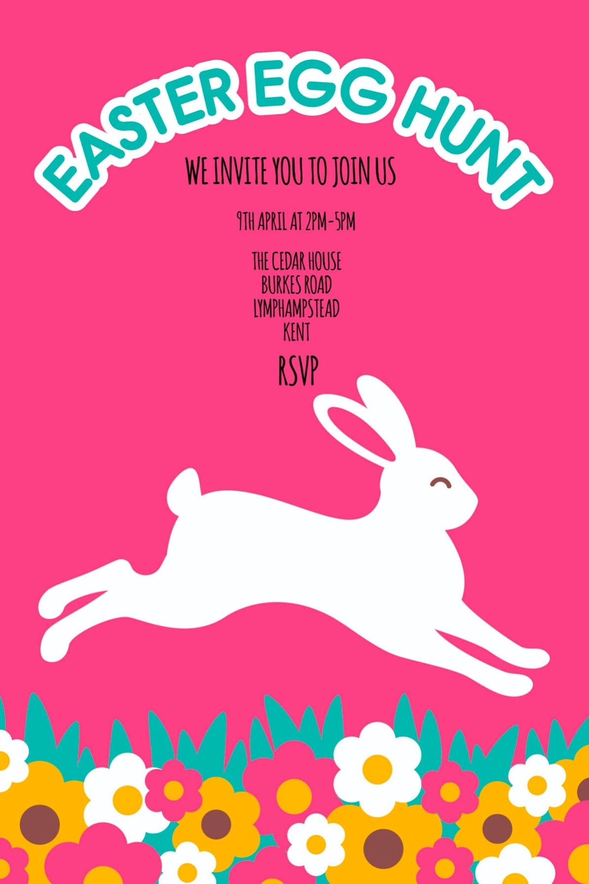 Editable Easter Egg Hunt Invitation Template - Etsy