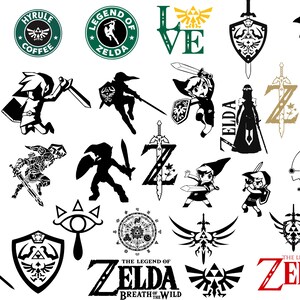 The Legend of Zelda SVG Bundle / Love Zelda Vector Cut Files / Video ...