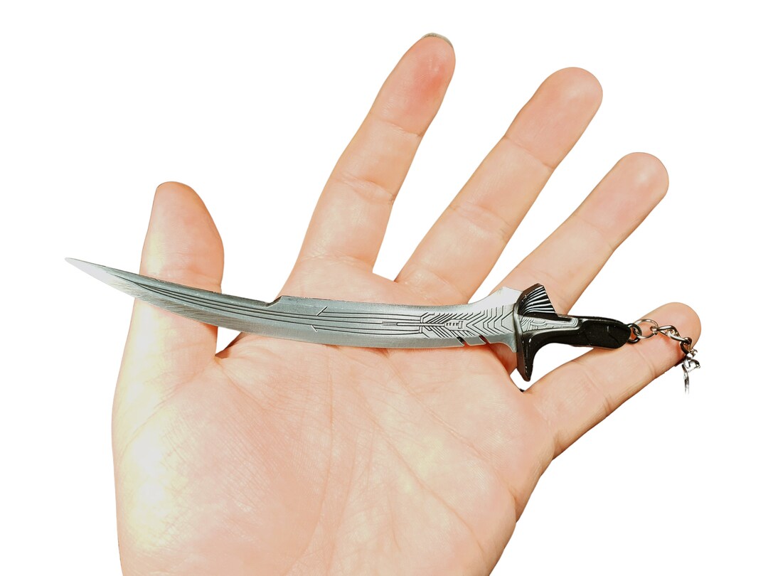 Alita Battle Angel Damascus Blade Keyring / Cyberpunk Movie Keychain ...