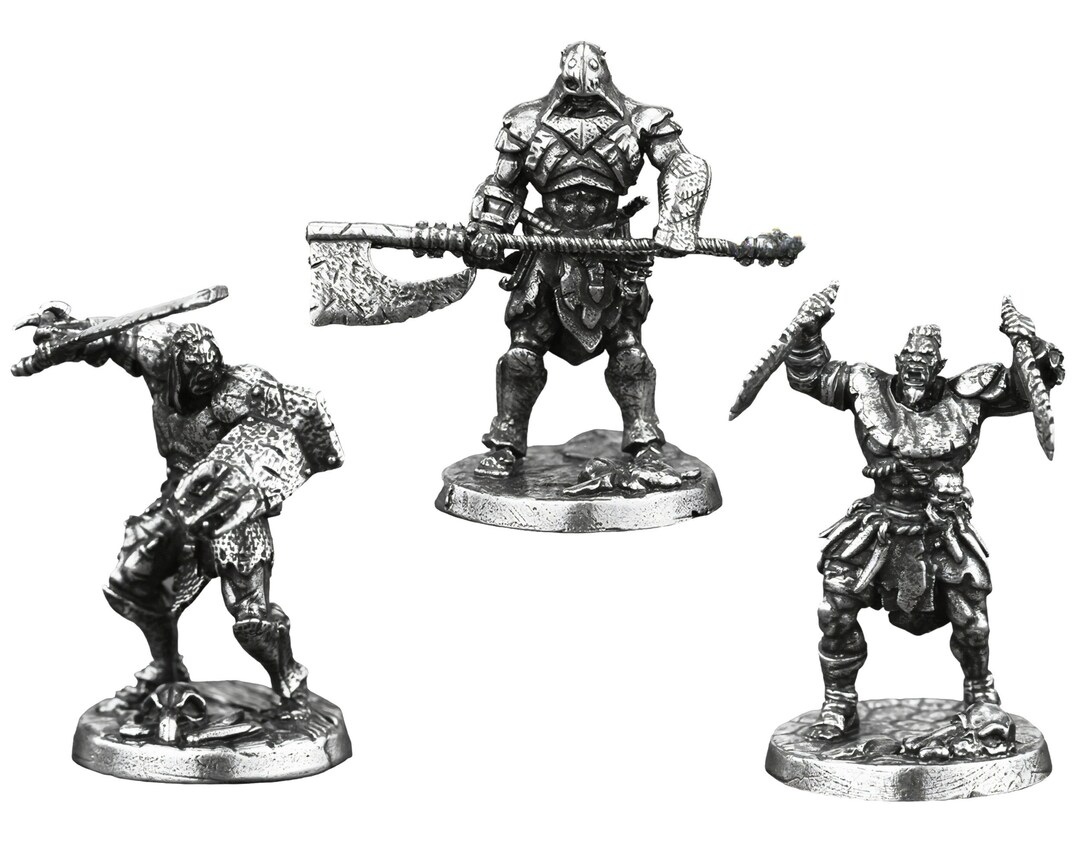 Orc Metal Miniature / Dungeons and Dragons Fantasy Warrior Orcs ...