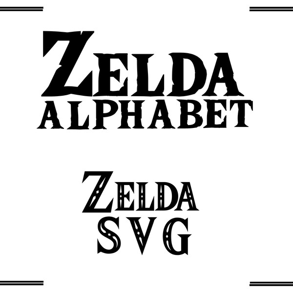 Zelda schrift svg - Etsy.de