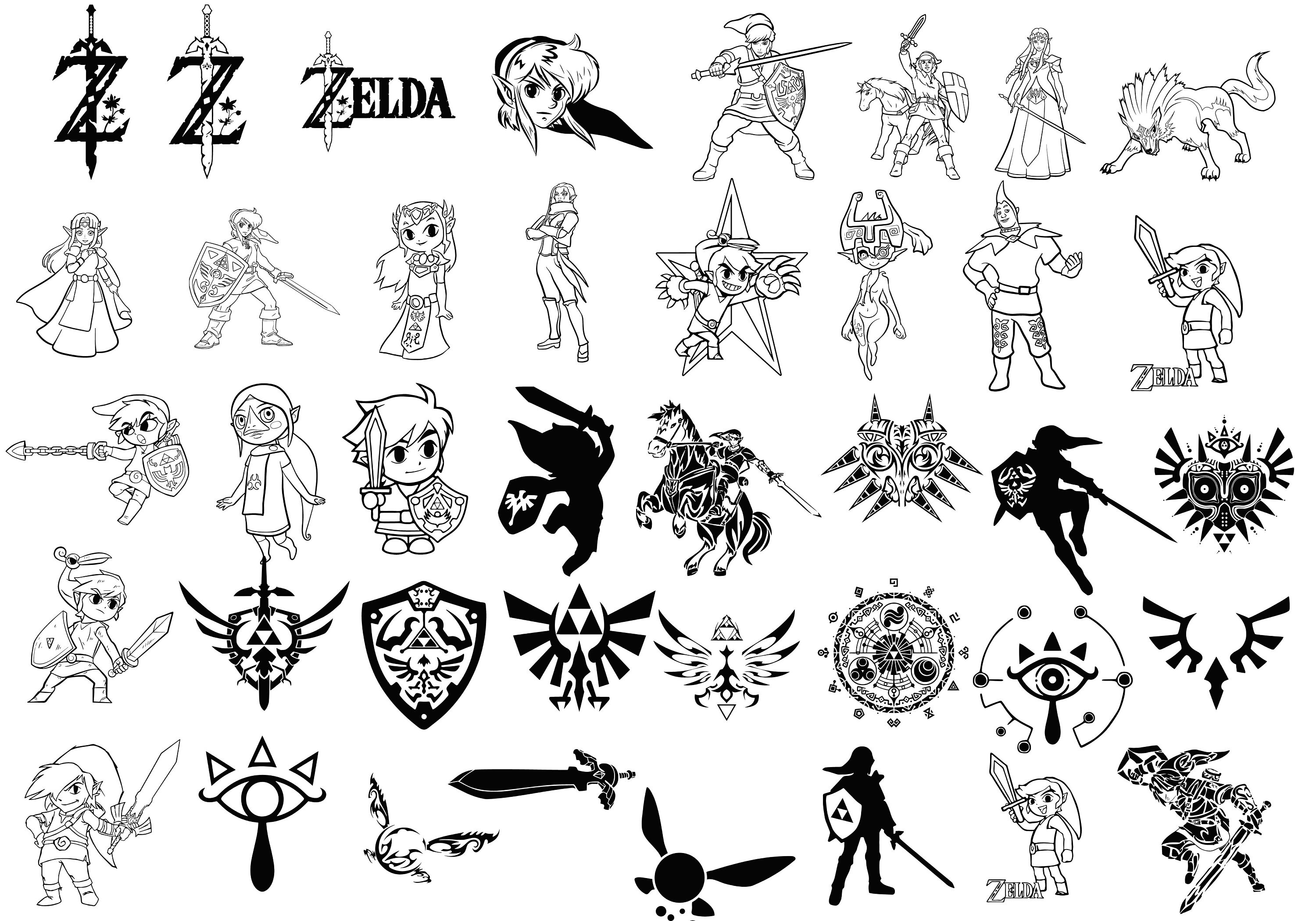 The Legend of Zelda SVG Bundle / Zelda Vector Cut Files / - Etsy Australia