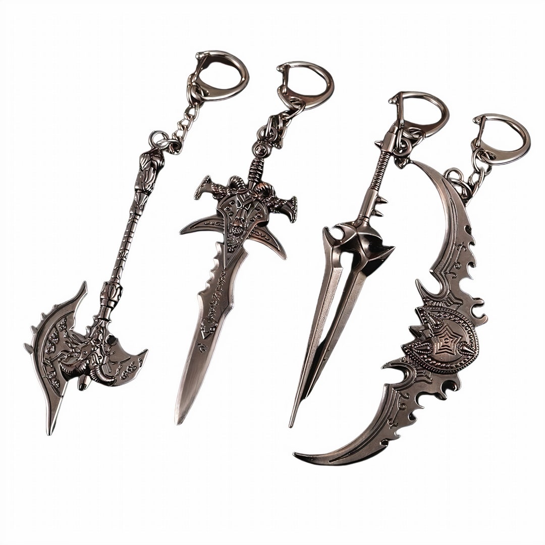 Warcraft Frostmourne Keyring Wow Cosplay Swords Pendant Ashbringer ...