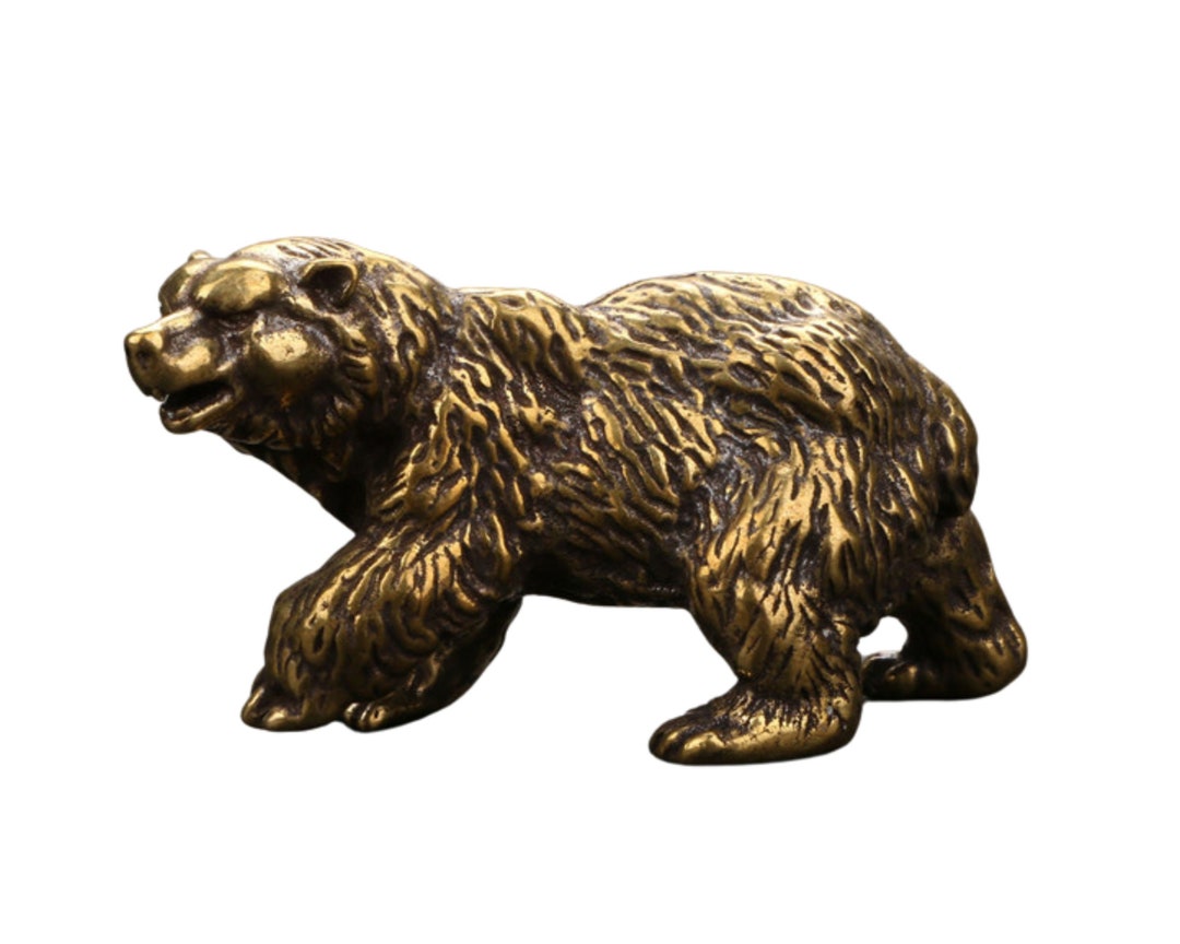 Copper Miniature Bear Animal Figurine Home Décor Gift for - Etsy