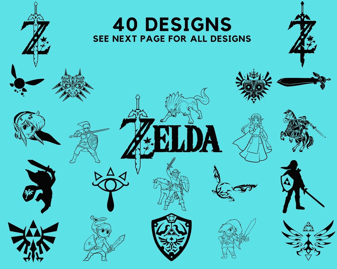 The Legend of Zelda SVG Bundle / Zelda Vector Cut Files / - Etsy Australia