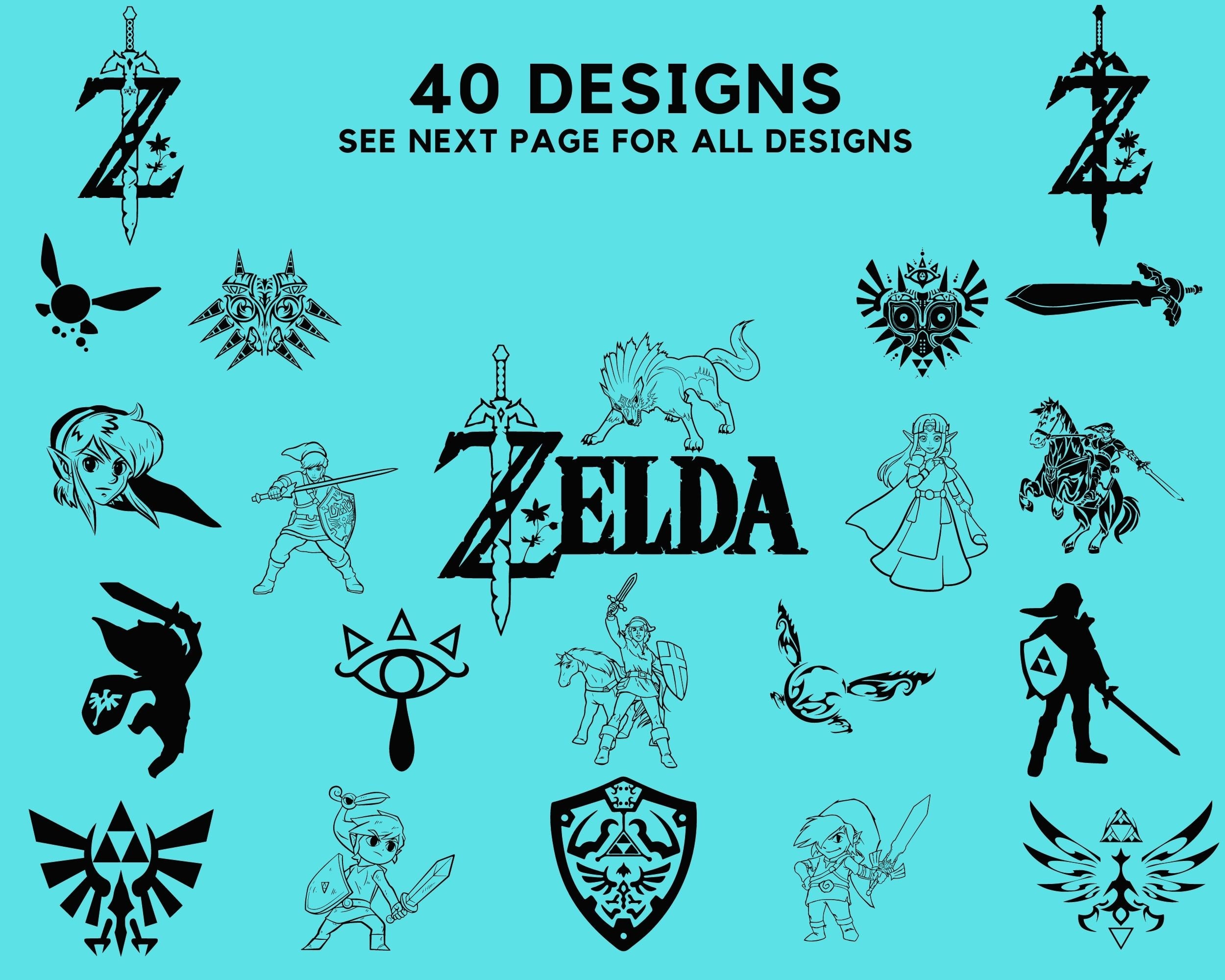 The Legend Of Zelda Svg Bundle Zelda Vector Cut Files Etsy Canada