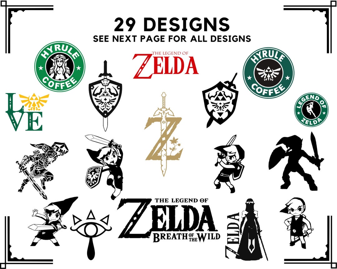 The Legend of Zelda SVG Bundle / Love Zelda Vector Cut Files / Video ...
