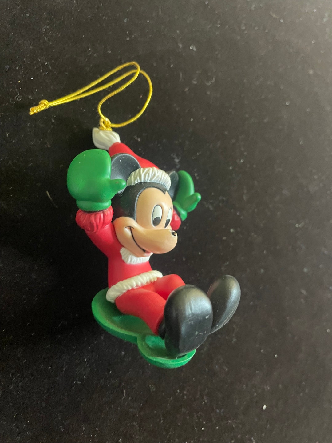 Santa Mickey Sledding on Mousehead Sled Walt Disney Santa's Workshop ...