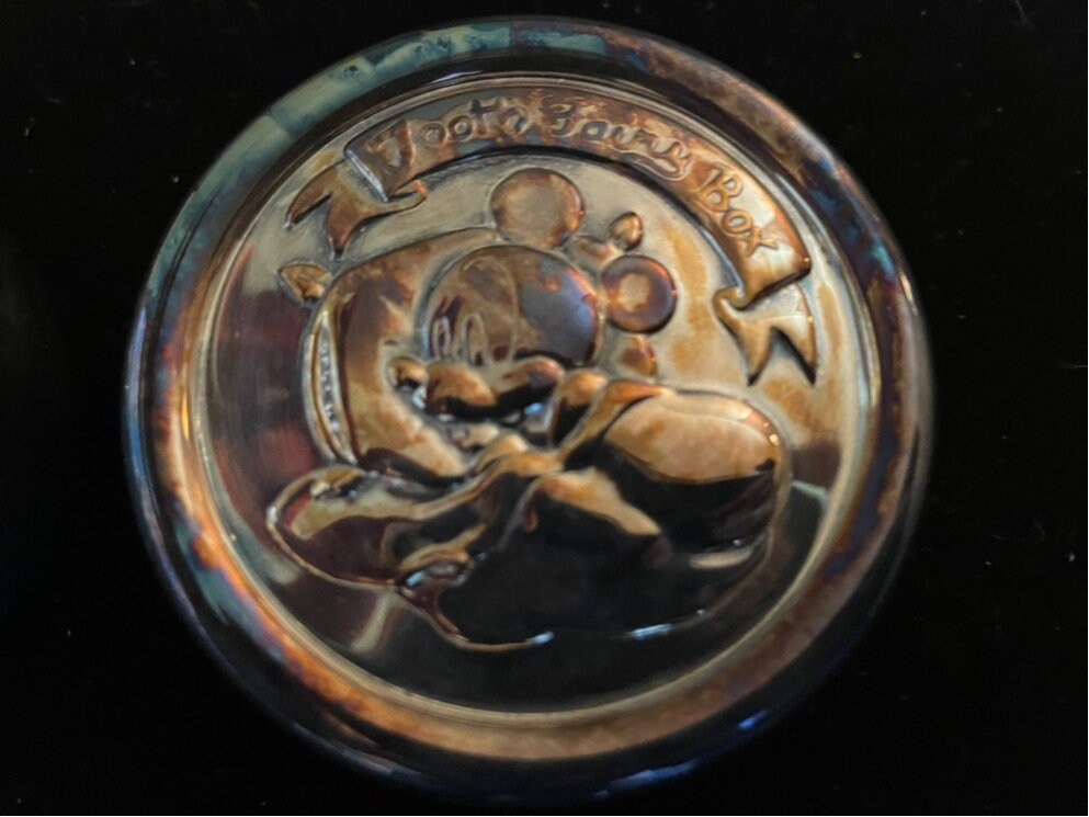 Pair of Mickey Mouse Baby Hair and Tooth Boxes by Reed and Barton - Etsy