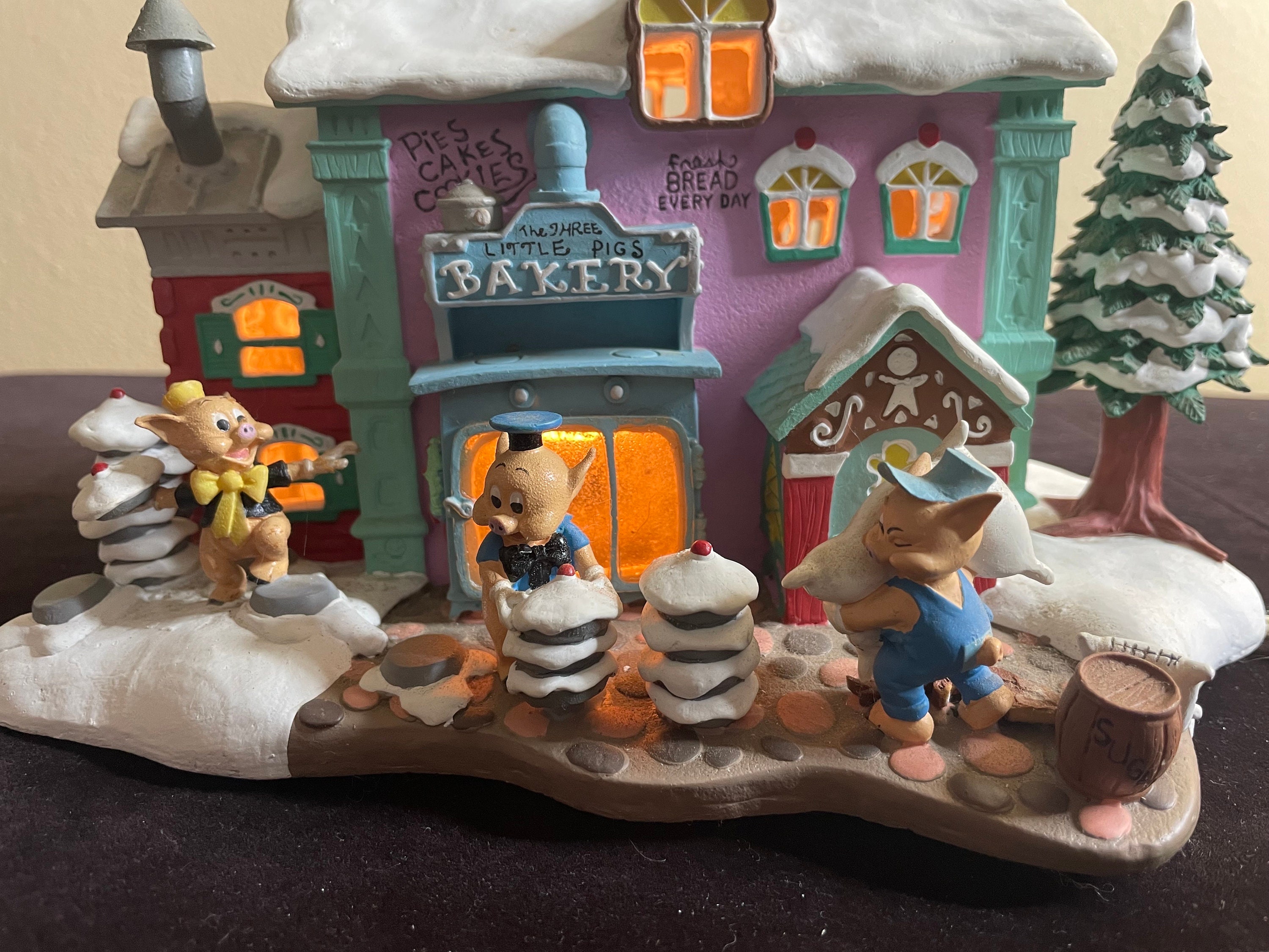 Three Little Pigs Bakery From Disney Winter Wonderland Collection - Etsy