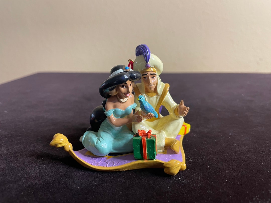 Aladdin and Jasmin on Carpet Walt Disney Santa's Workshop Ornament - Etsy