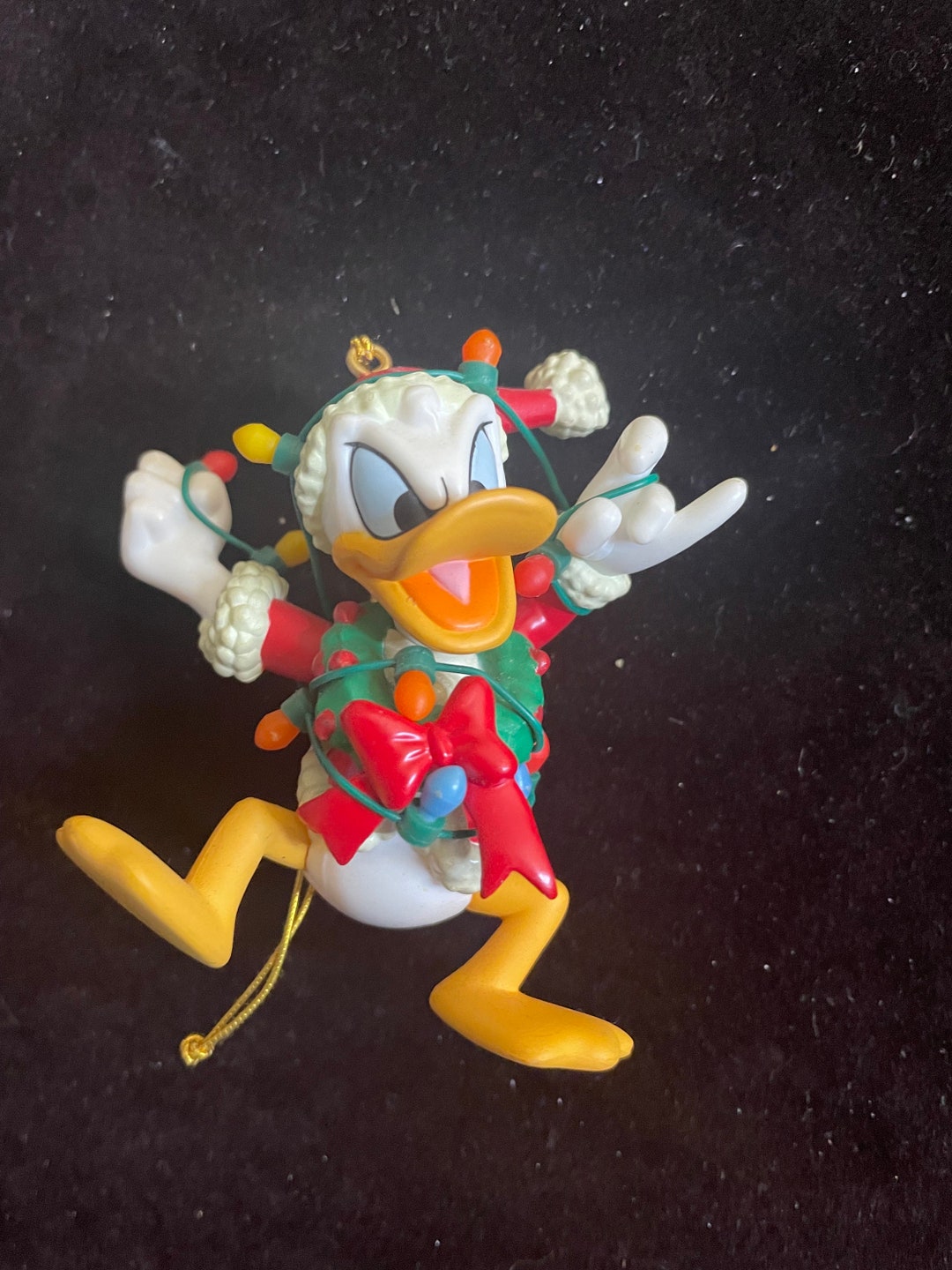 Santa Donald Duck Wrapped in Lights Walt Disney Santa's Workshop ...