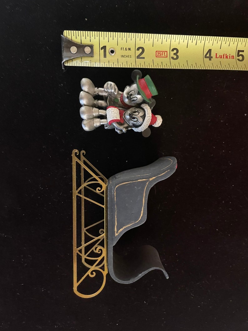 Walt Disney Mickey Mouse and Minnie Mouse on Sleigh by Hudson Pewter - Etsy