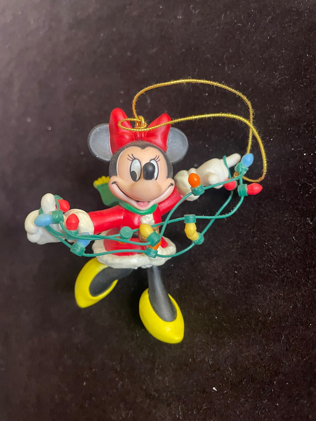 Santa Minnie Mouse Wrapped in Lights Walt Disney Santa's Workshop ...