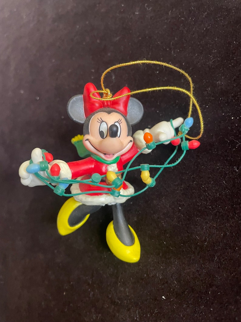 Santa Minnie Mouse Wrapped in Lights Walt Disney Santa's Workshop ...