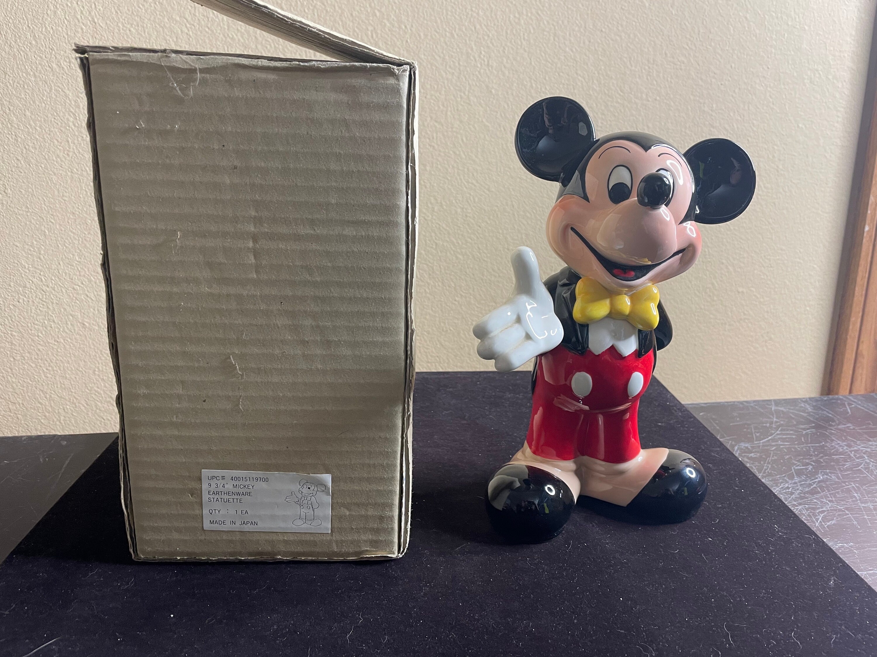 Vintage Porcelain Mickey Mouse Made in Japan - Etsy