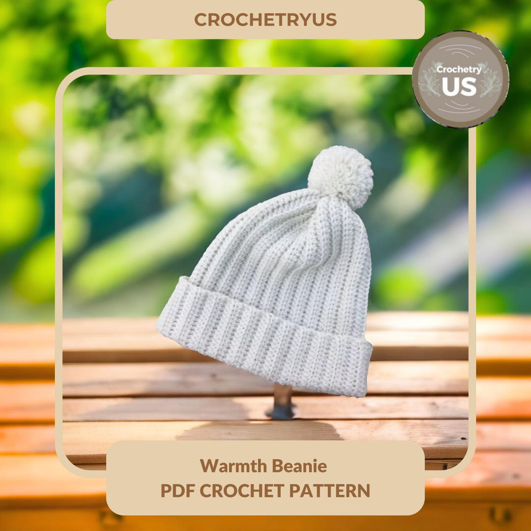 Warmth Beanie Crochet Pattern, Crochet Beanie Pattern, Crochet Winter ...