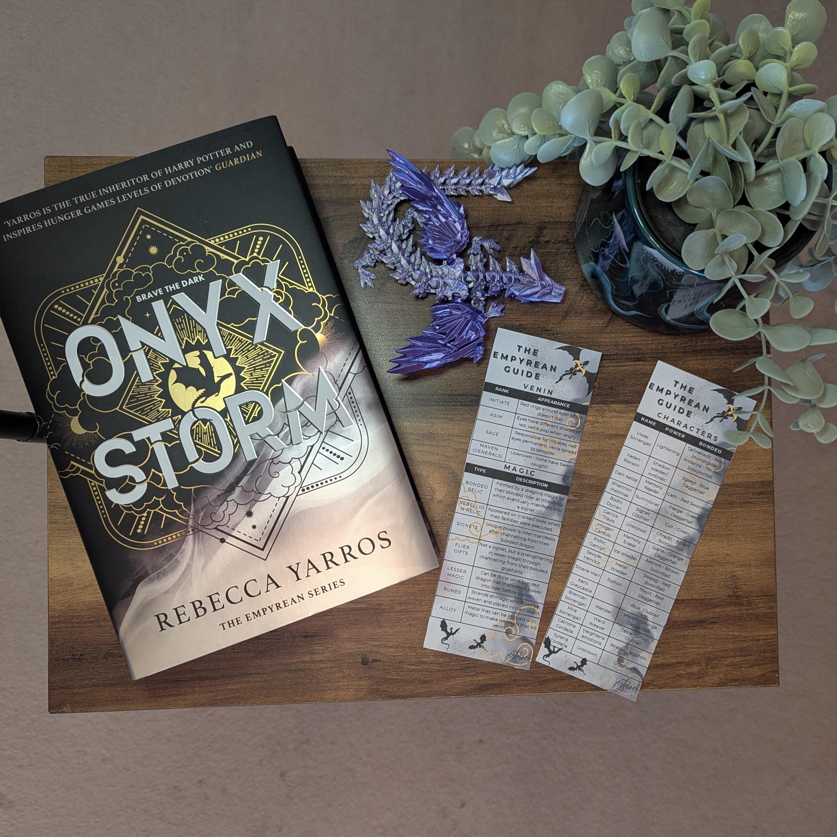 Empyrean Guide Bookmark | Onyx Storm Character and Magic Reference - Etsy