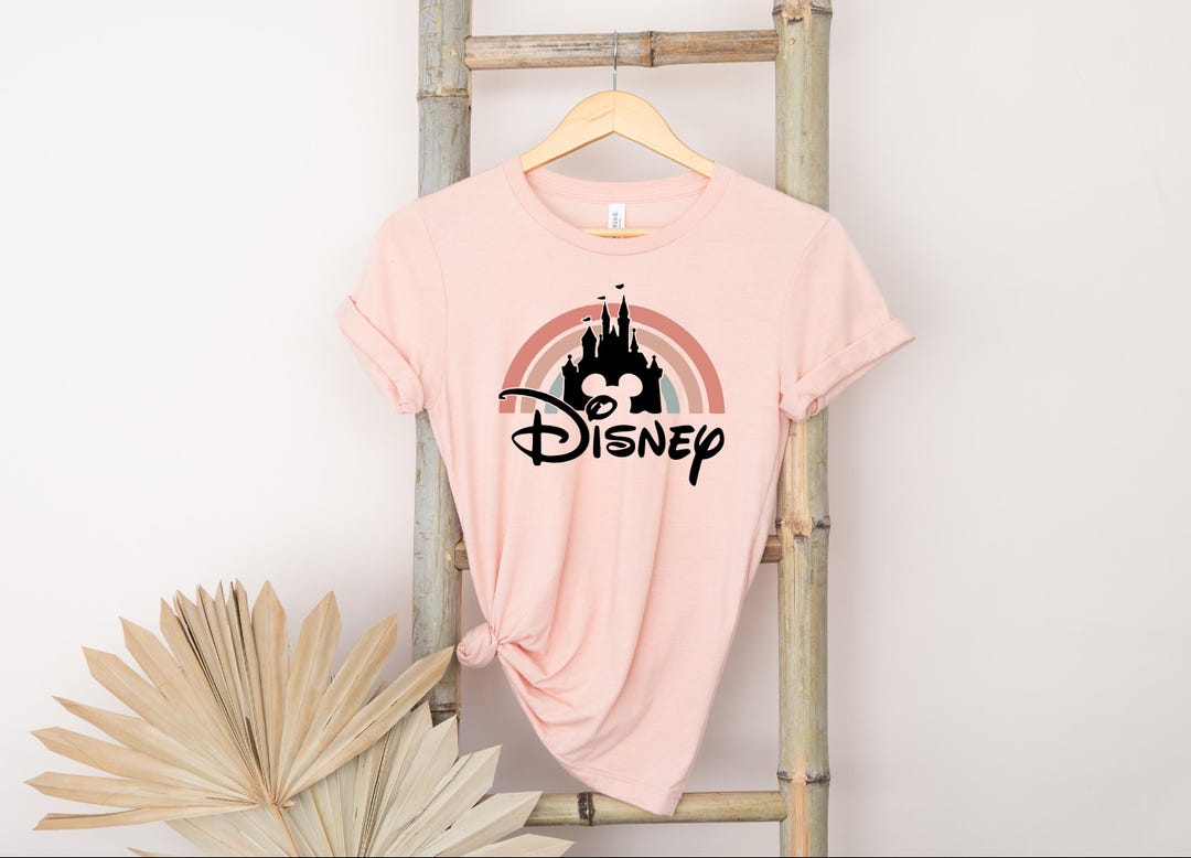 Disney Castle With Rainbow Rings and Disney Text Magical Digital Art ...