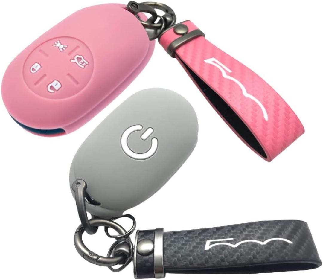 Silicone Key Fob Case for Fiat 500e: Carbon Fiber Key Ring - Etsy