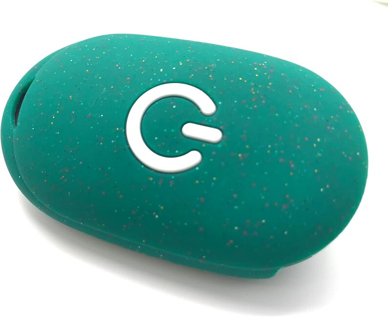 Glitter Star Silicone Key Cover: Fiat 500e Electric (dark Mint) - Etsy