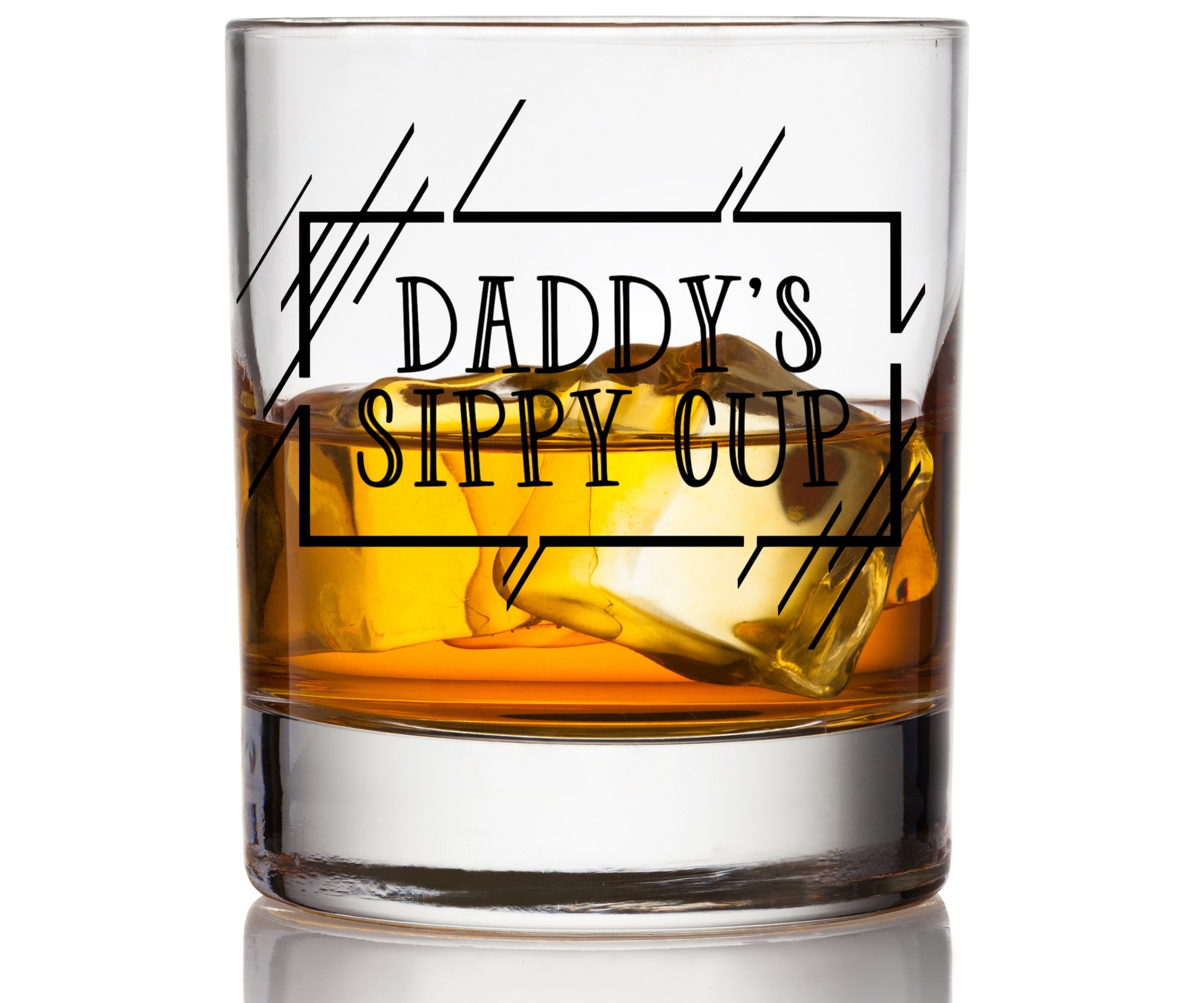 Daddys Sippy Cup Whiskey Glass Funny New Dad Gifts for First Time ...