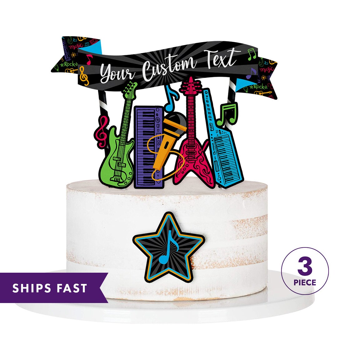 MUSIC Note Cake Topper Music Treble Clef Musician Band - Etsy