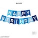HAPPY BIRTHDAY BANNER. Happy Birthday Banner Personalized. Boy Birthday ...